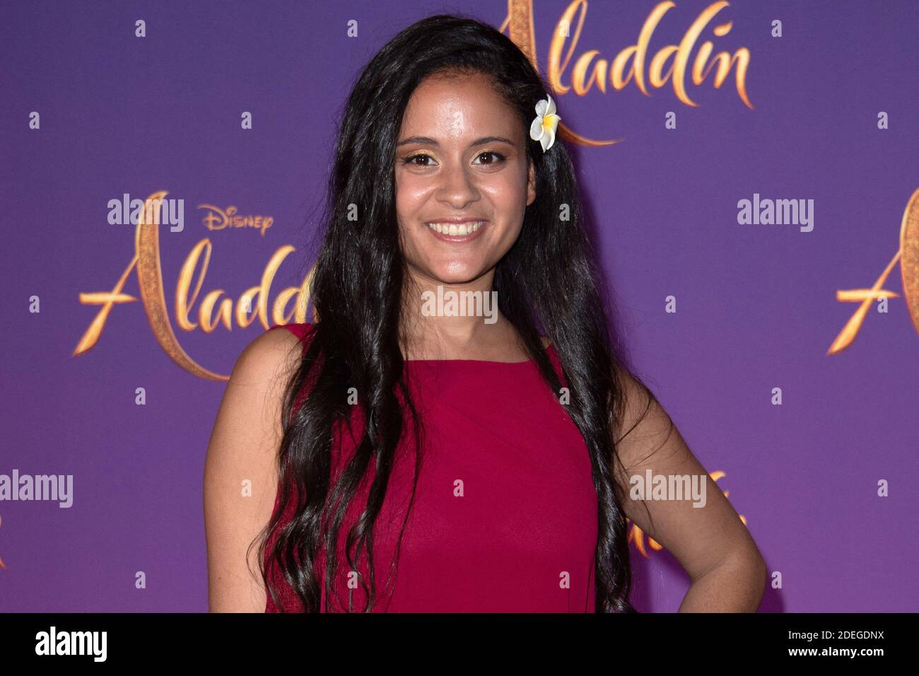 Cerise Calixte attending the Aladdin Premiere at the Grand Rex cinema ...