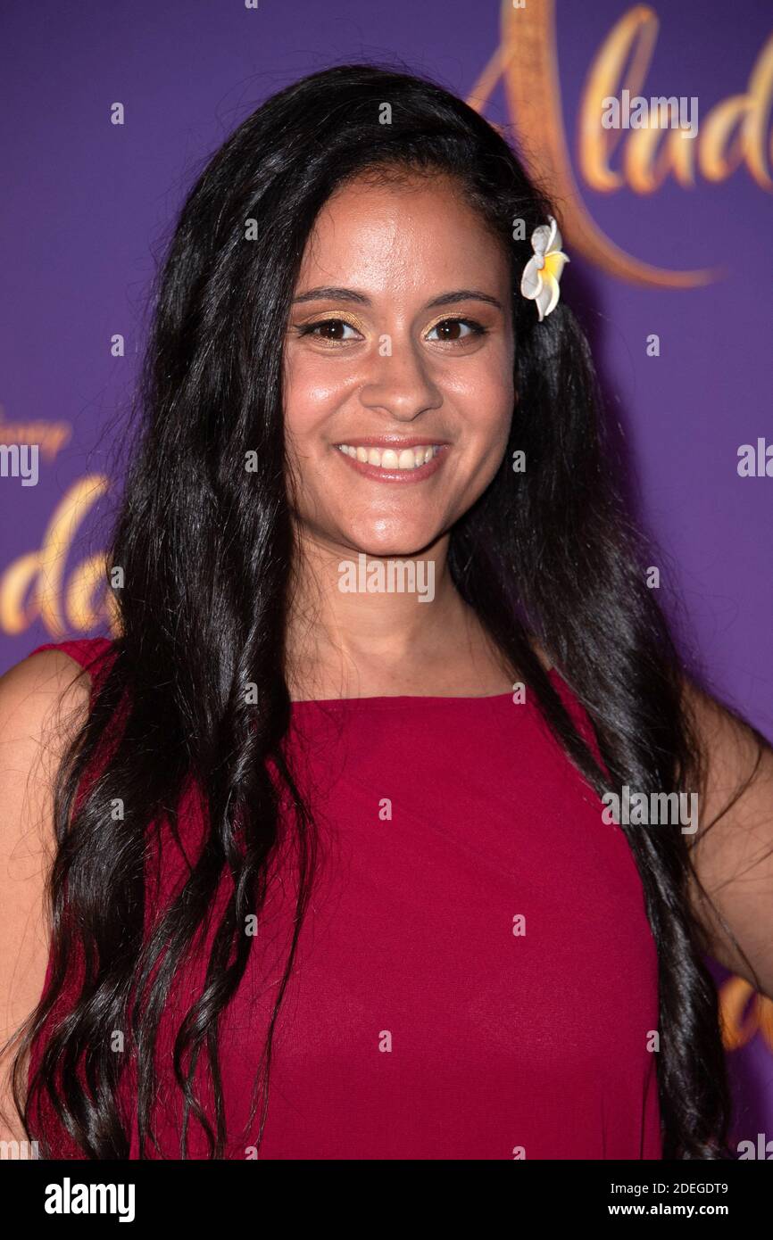 Cerise Calixte attending the Aladdin Premiere at the Grand Rex cinema ...