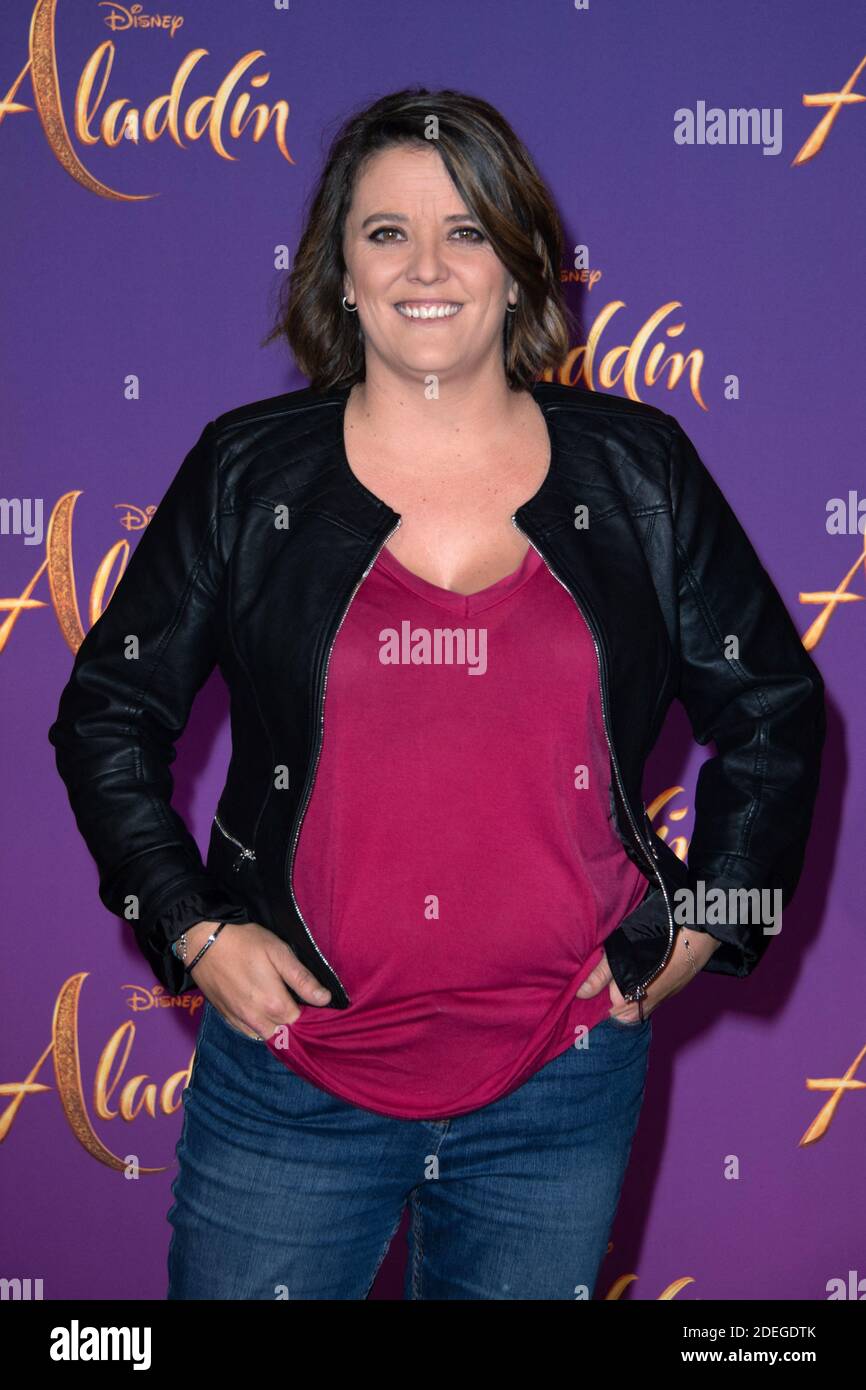 Emilie Lopez attending the Aladdin Premiere at the Grand Rex cinema in ...