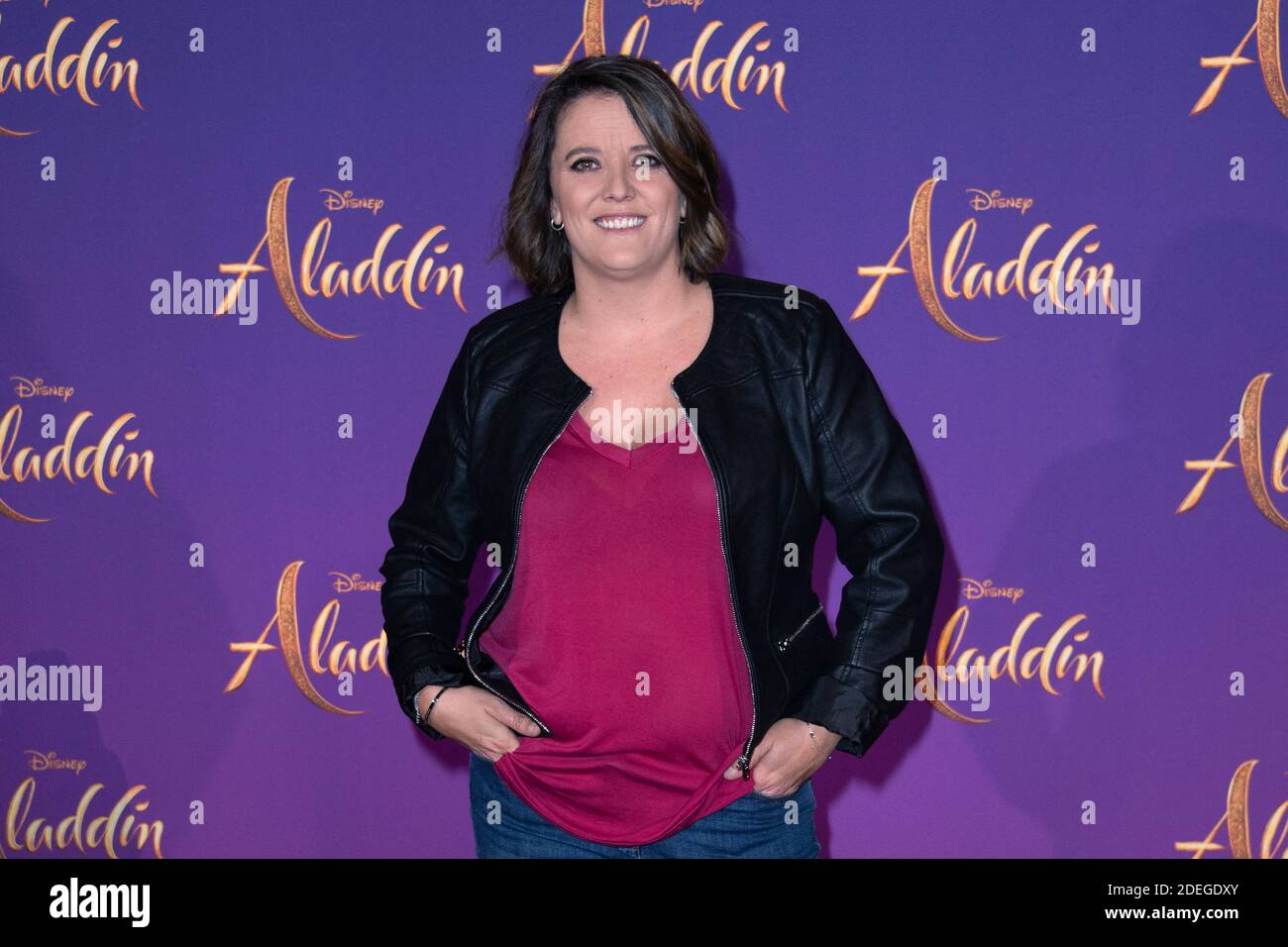 Emilie Lopez attending the Aladdin Premiere at the Grand Rex cinema in ...