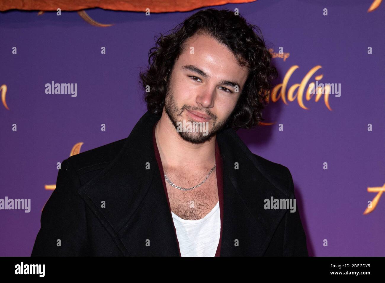 Anthony Colette attending the Aladdin Premiere at the Grand Rex cinema ...