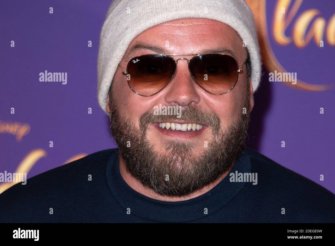 Alban Ivanov attending the Aladdin Premiere at the Grand Rex cinema in ...