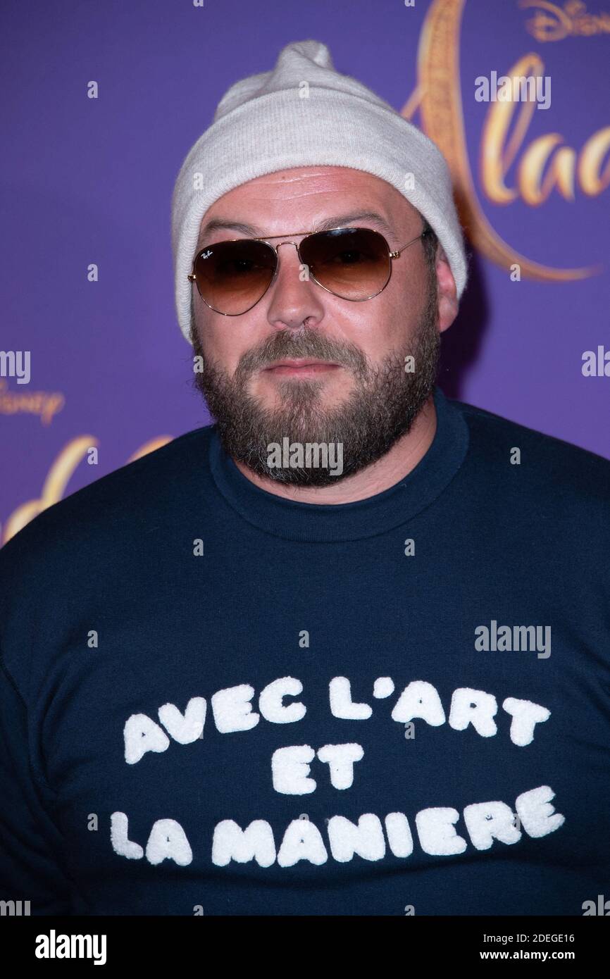 Alban Ivanov attending the Aladdin Premiere at the Grand Rex cinema in ...