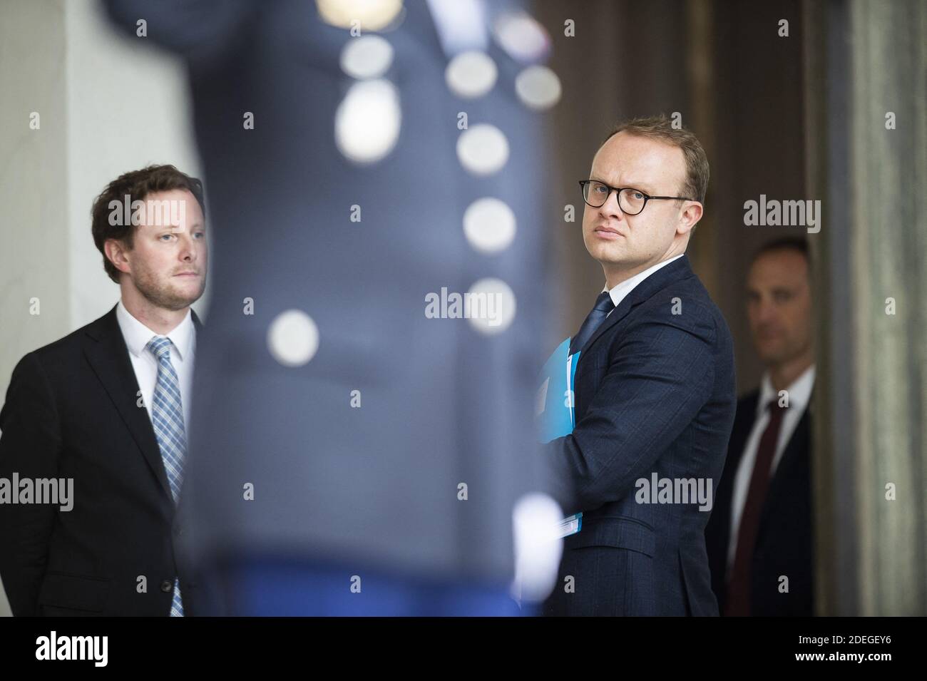 Presidential Advisor for Europe Clement Beaune and Alexandre Adam at ...