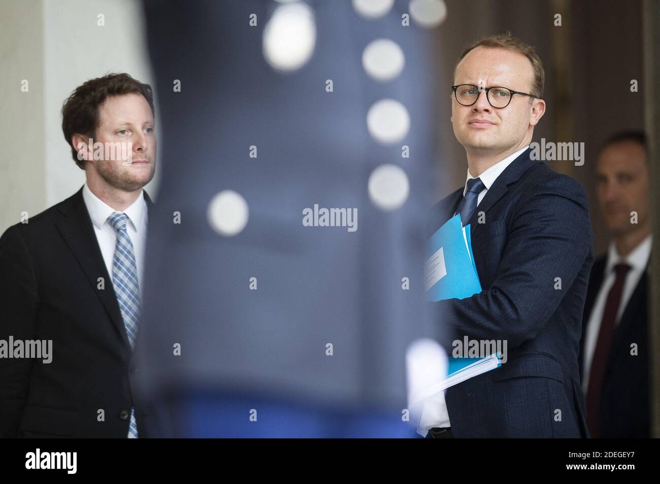 Presidential Advisor for Europe Clement Beaune and Alexandre Adam at ...