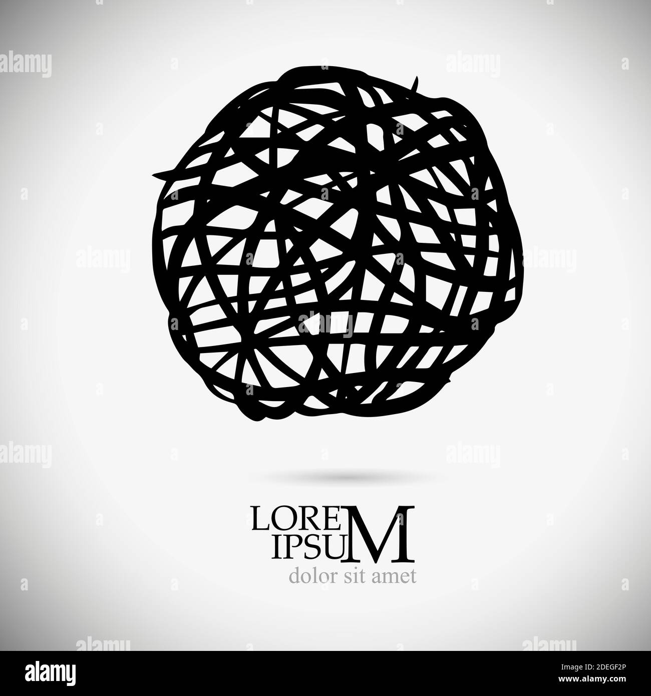 A ball of lines. Vector Stock Vector Image & Art - Alamy