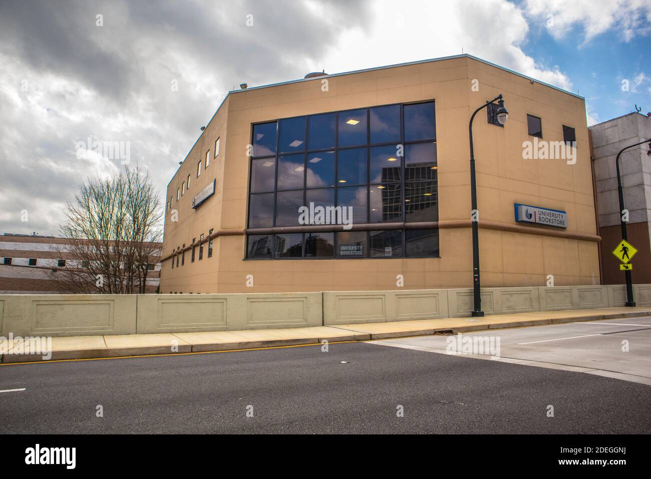 Atlanta, Ga USA 03 07 20: Downtown Georgia State university book store ...