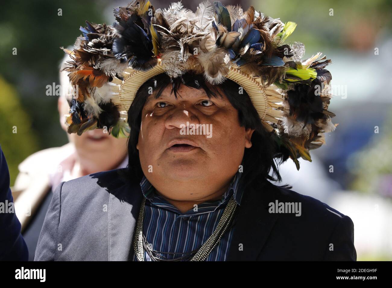 Chief almir narayamoga surui in hi-res stock photography and images - Alamy