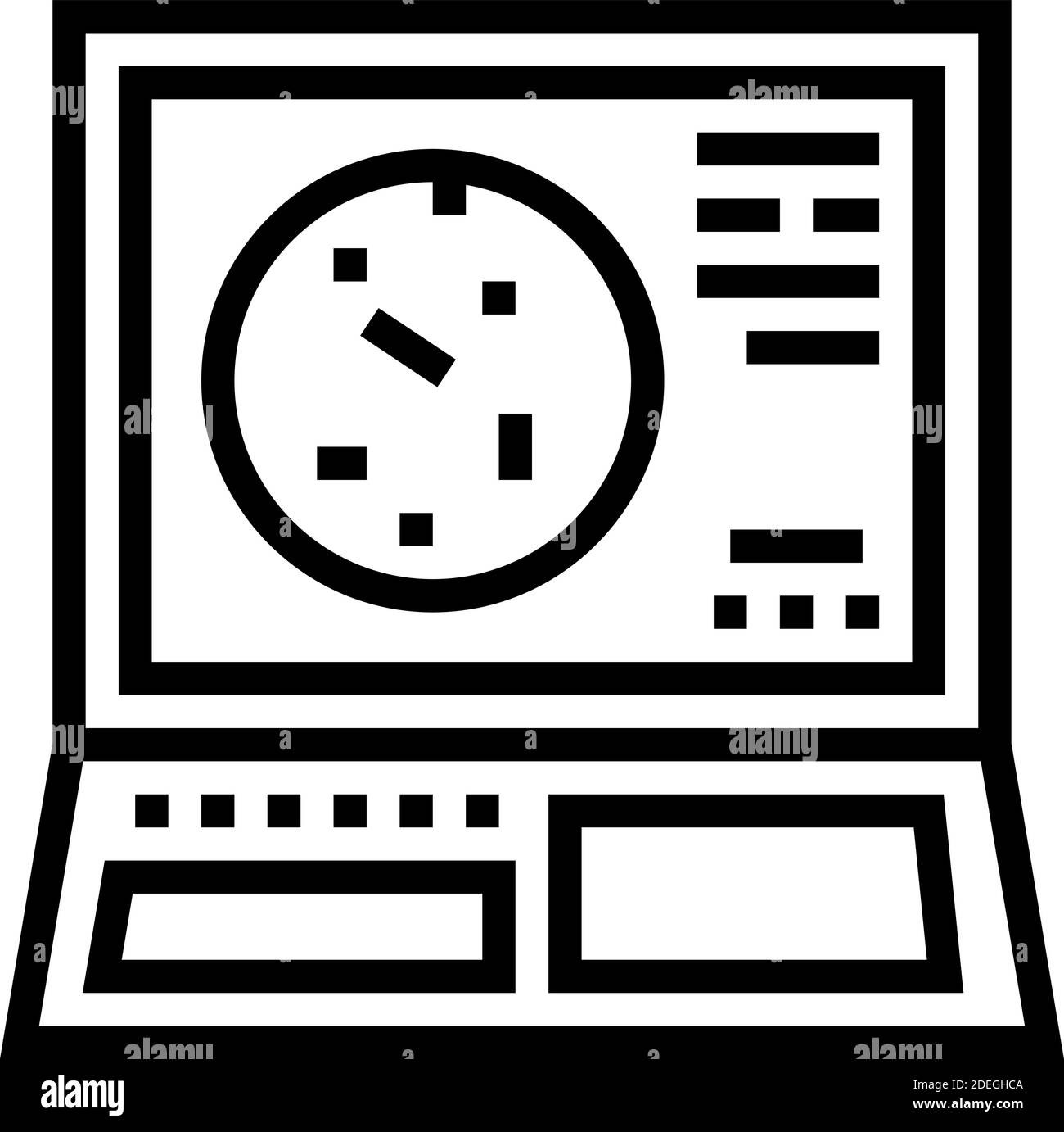 radar system line icon vector illustration Stock Vector Image & Art - Alamy