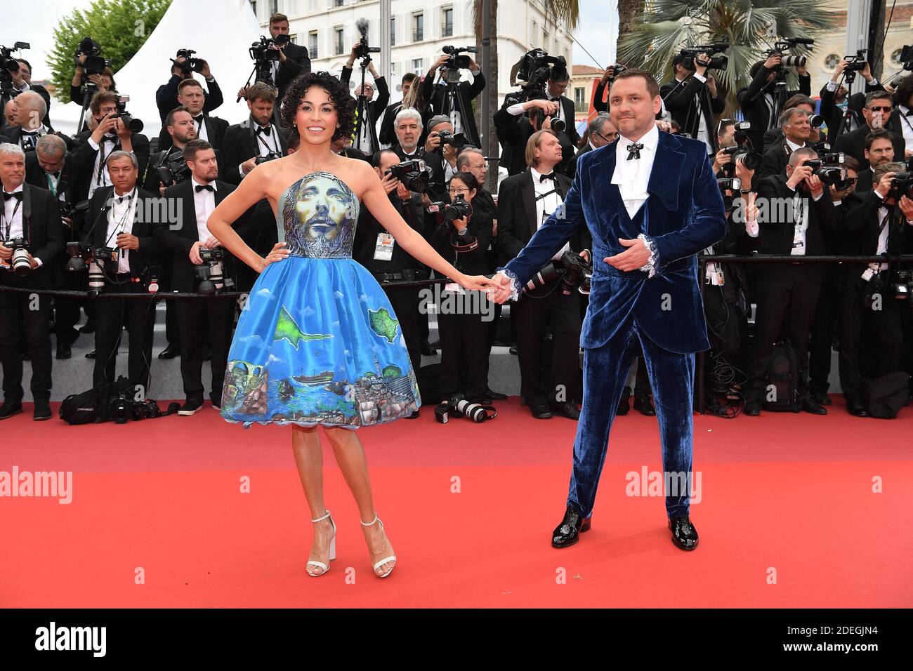 Marianne Rosset and Vitaly Rosset attend the opening ceremony and ...