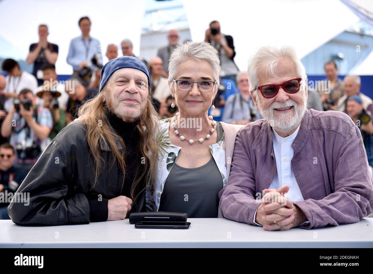 Leon Vitali, Katharina Kubrick and Producer Jan Harlan attend the ...