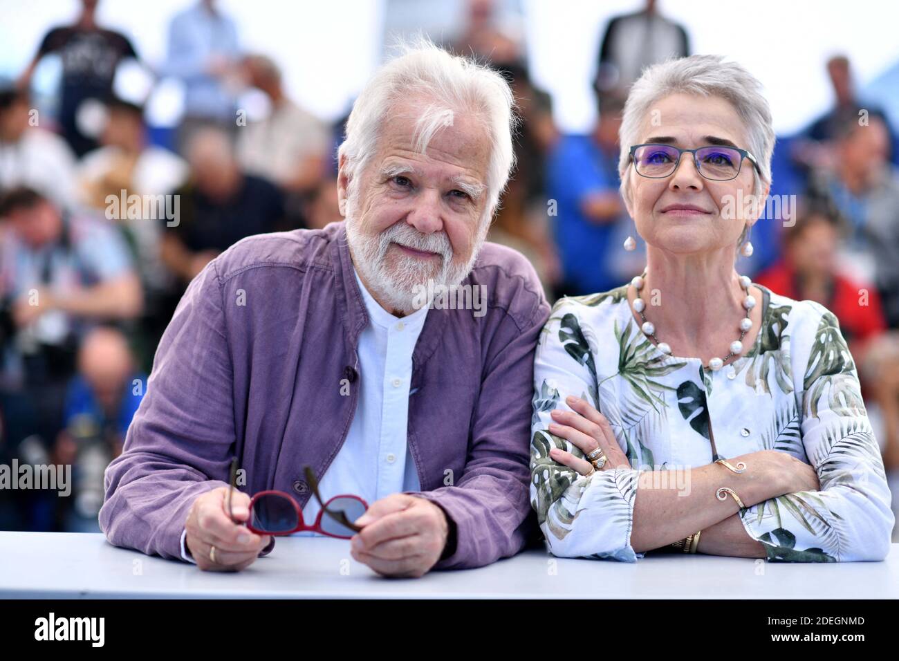 Katharina Kubrick and Producer Jan Harlan attend the photocall for "The ...