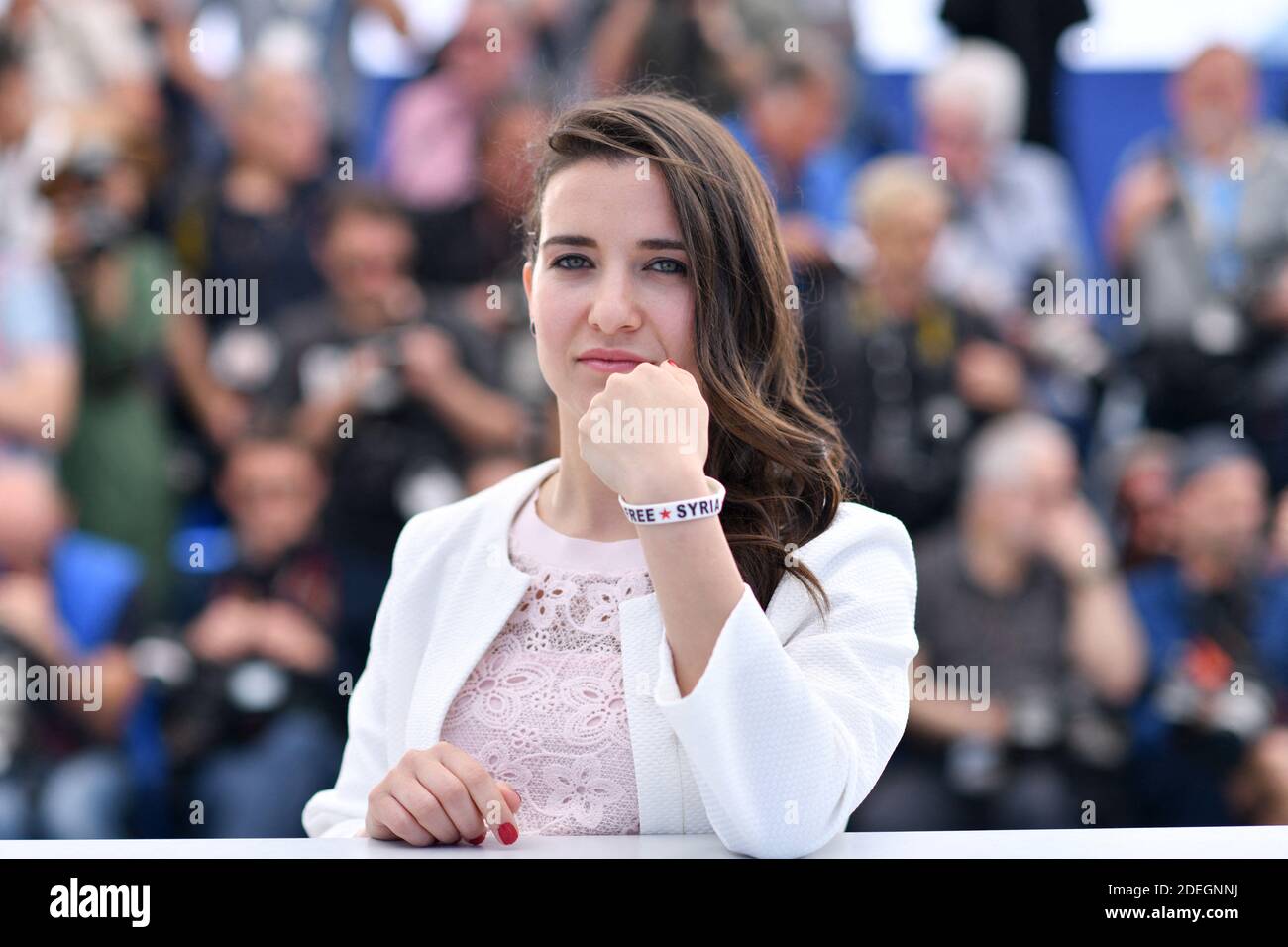 Waad Al-Kateab attends the photocall for "For Sama" during the 72nd ...