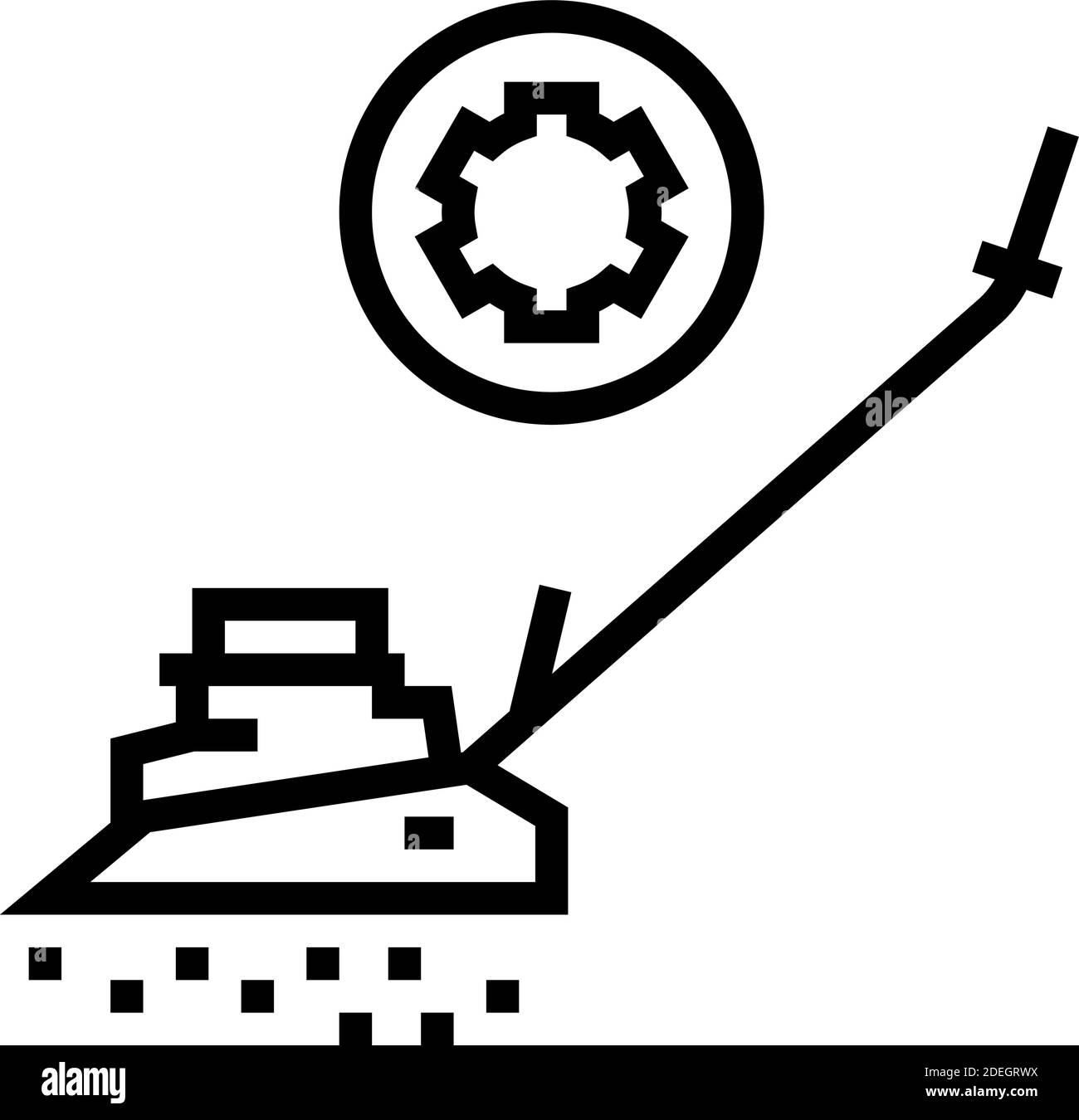 cleaning equipment line icon vector illustration Stock Vector Image ...