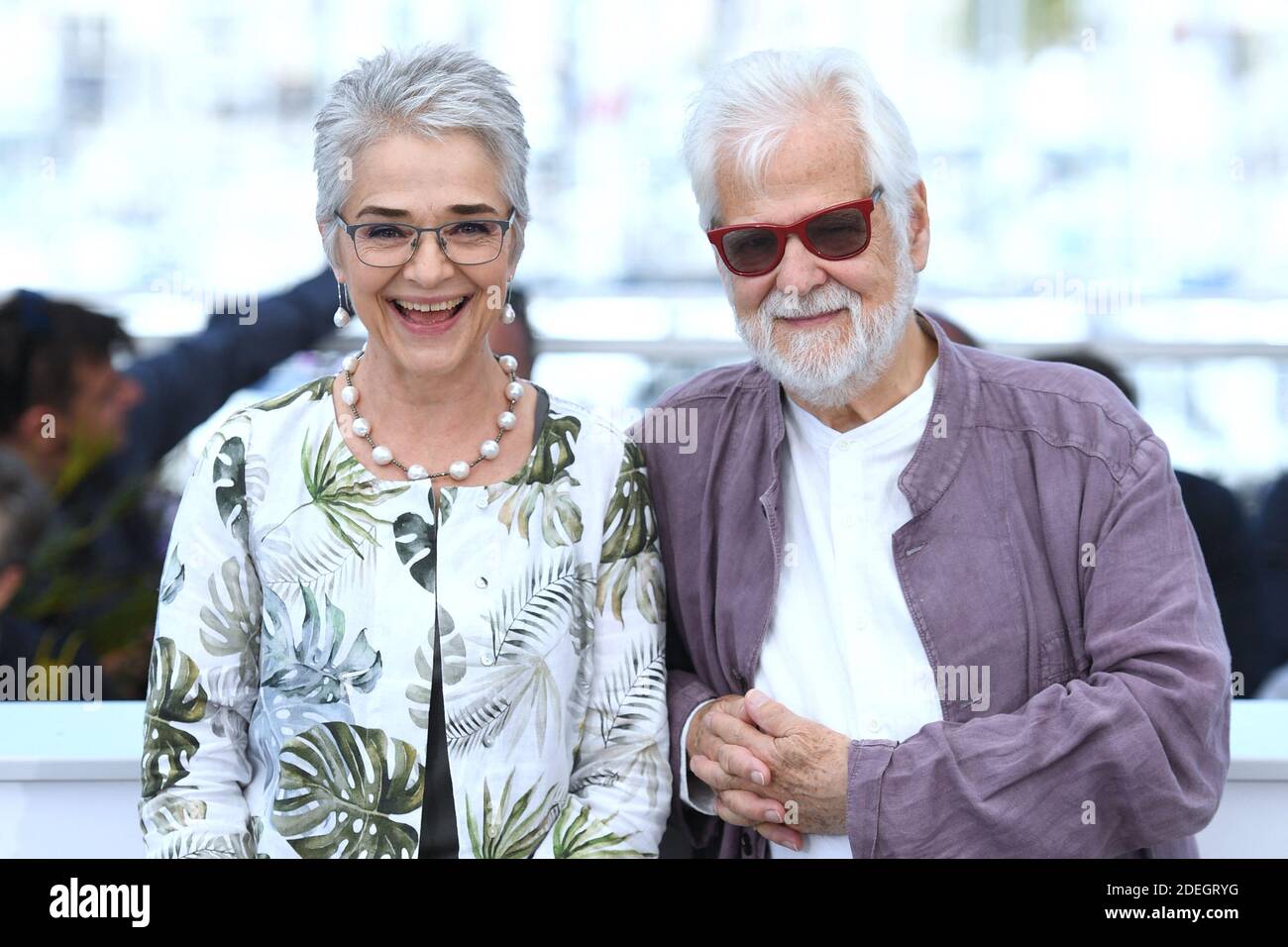 Katharina Kubrick and Jan Harlan attending the The Shining Photocall as ...