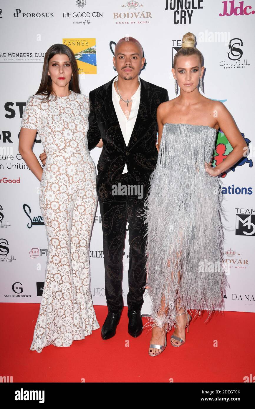 Mafalda, Evan Ross, Ashlee Simpson attending the Cinemoi Stars United ...