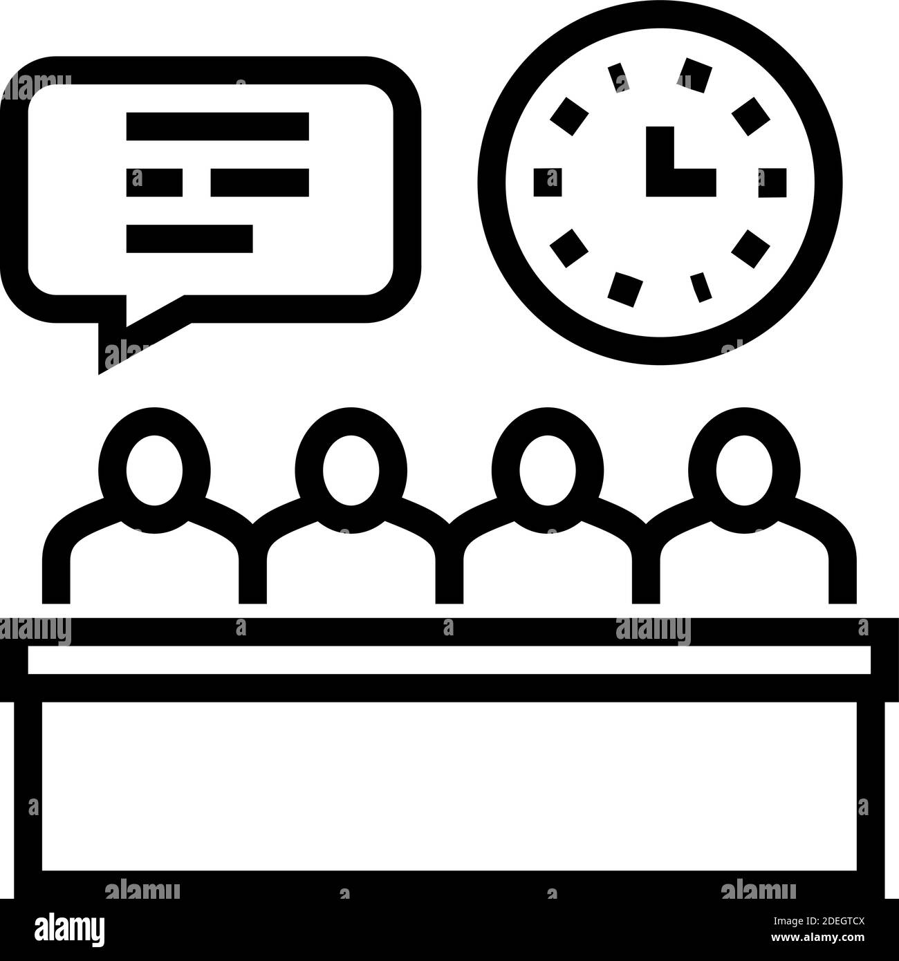 meeting and discussion directors of manufacturing factory line icon ...