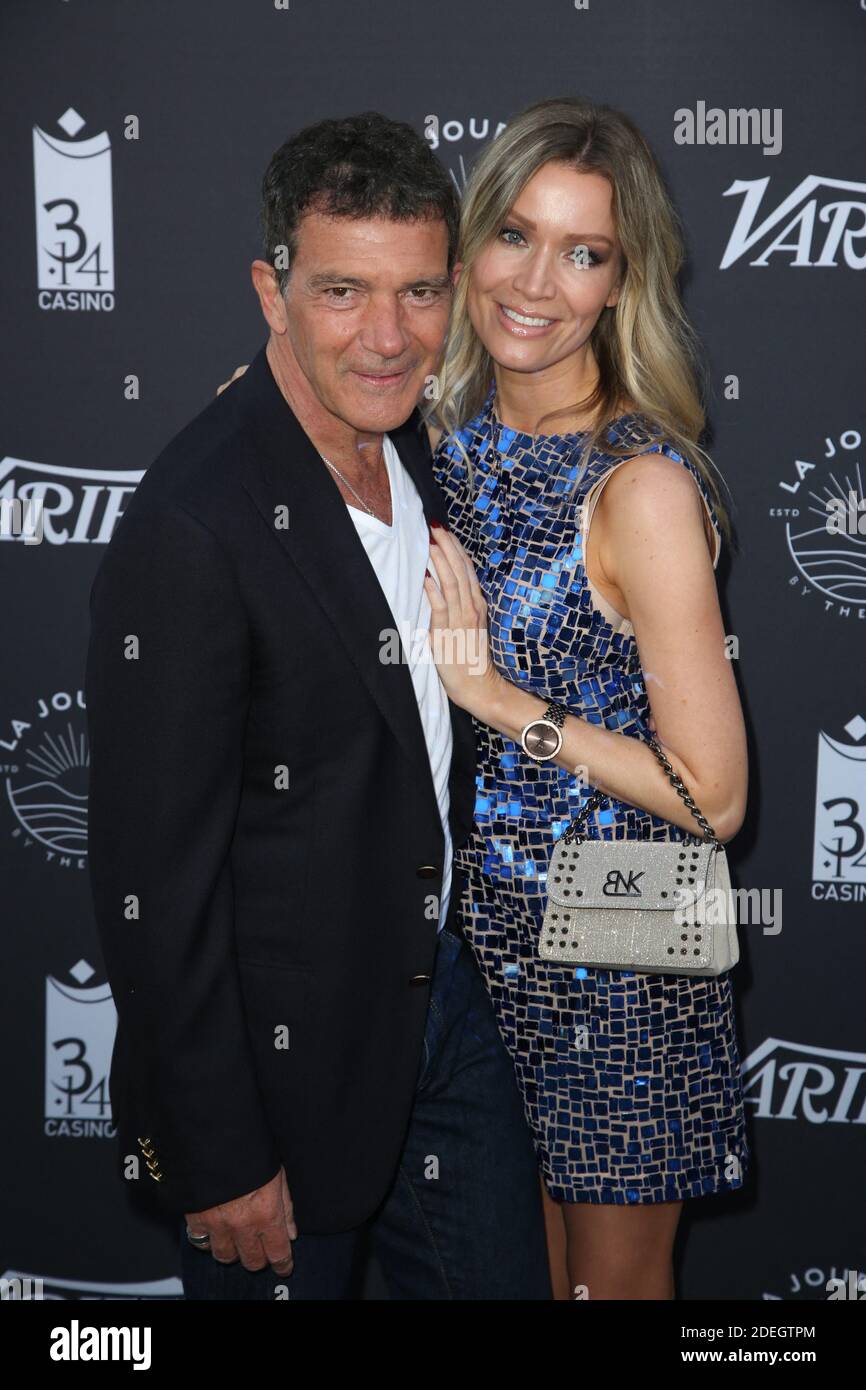 Antonio Banderas and his wife Nicole Kempel attends the photocall for ...