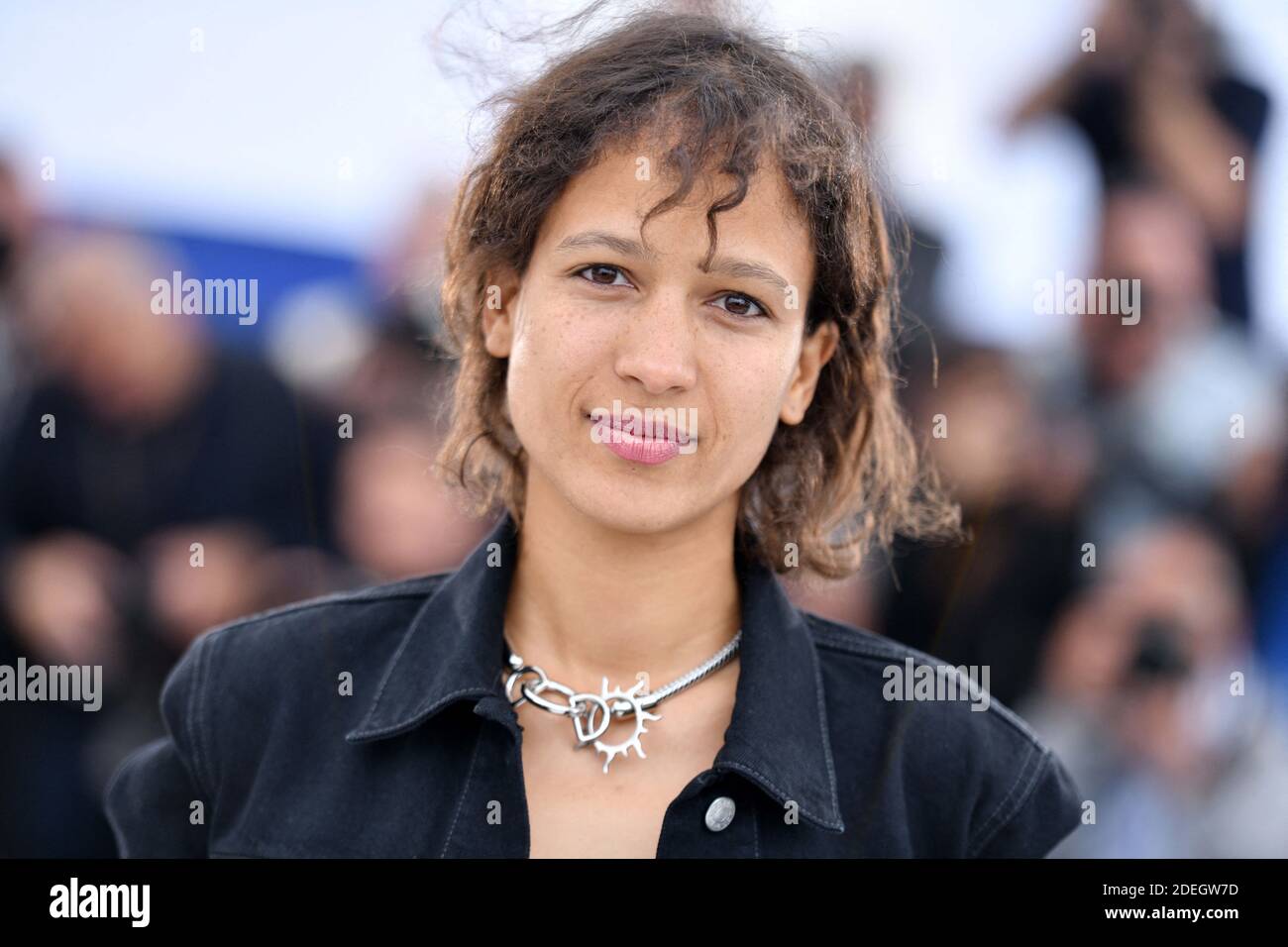Mati Diop attends the "Atlantics (Atlantique)" Photocall during the ...