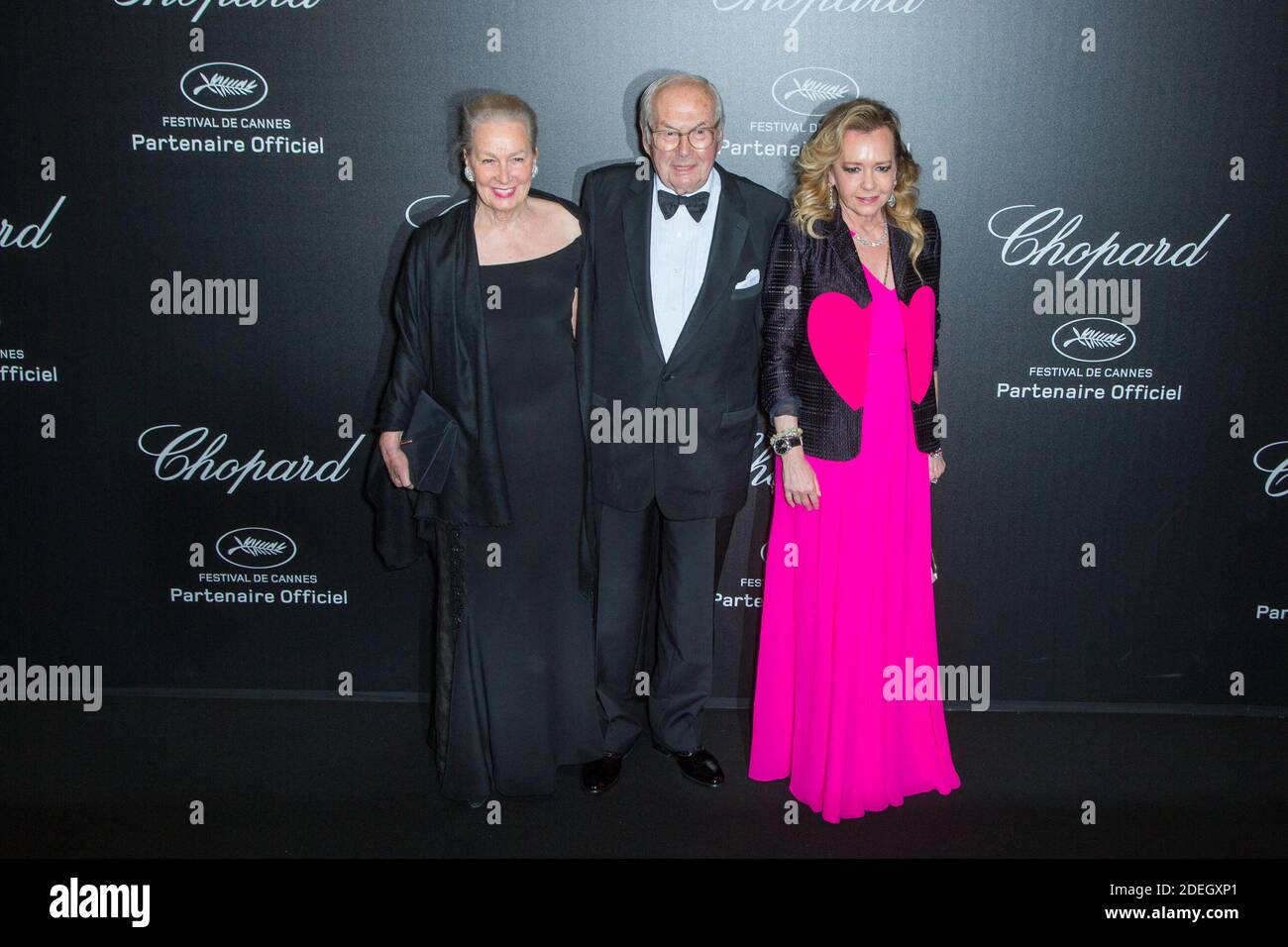 Karin Scheufele, Karl Scheufele and Caroline Scheufele attends the ...
