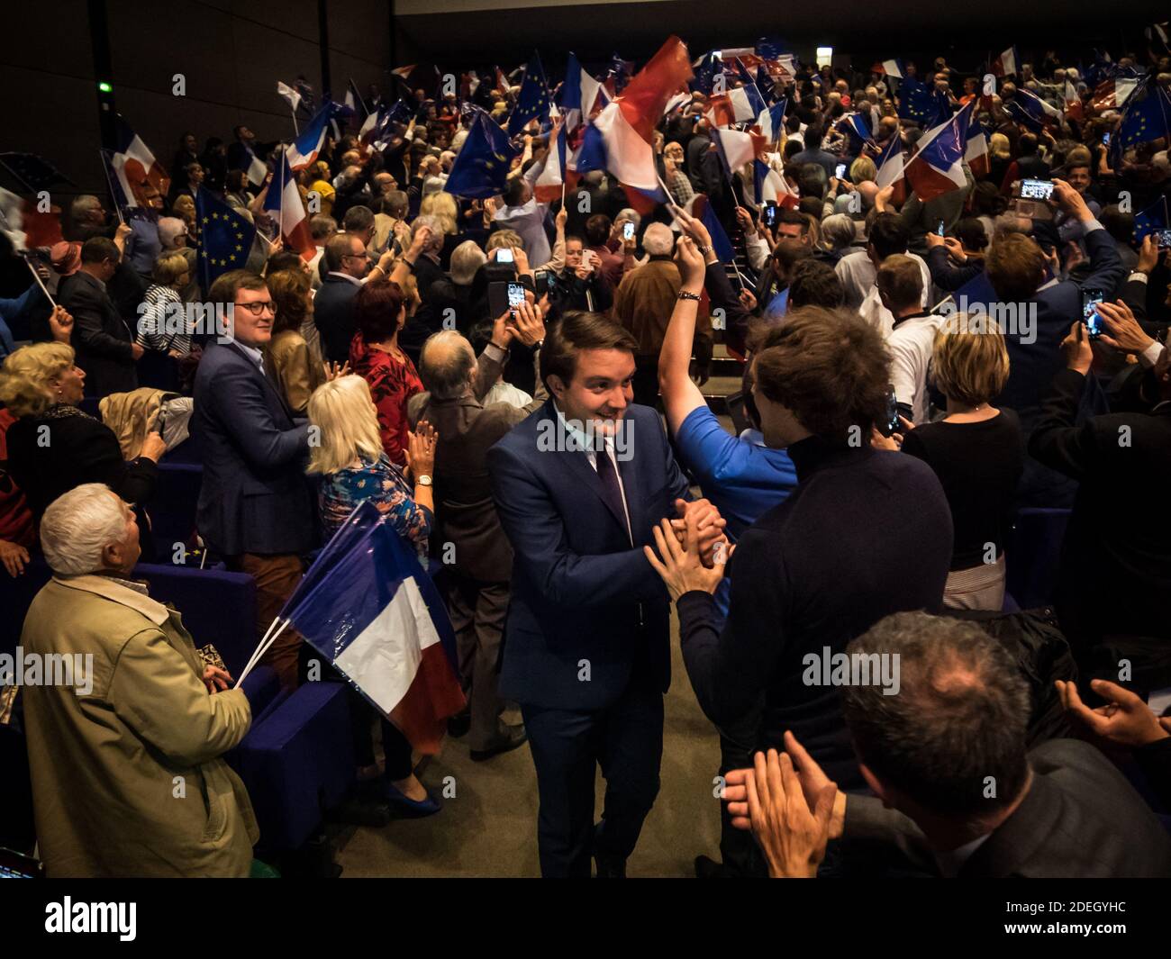 Guillaume Guerin during the political meeting of "Les Républicains"in ...