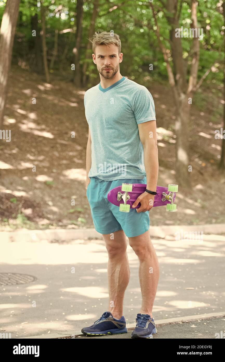 Muscular skateboarder hi-res stock photography and images - Alamy