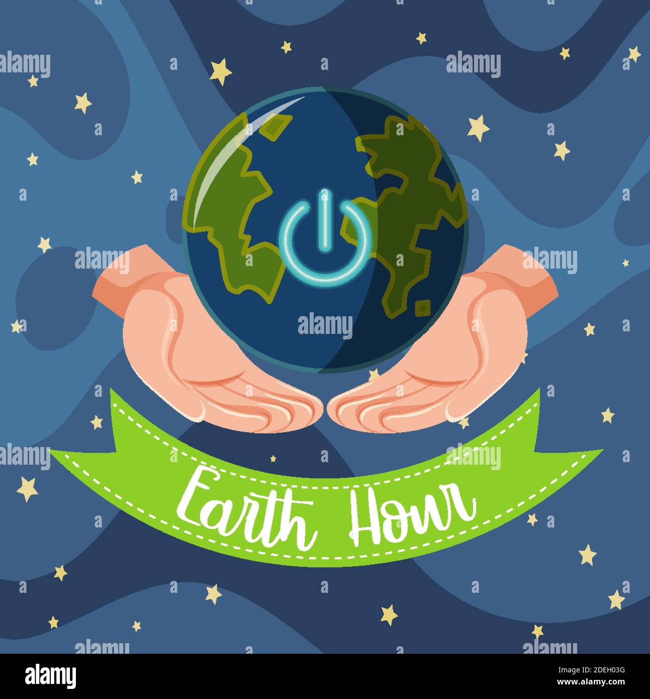 Earth Hour campaign poster or banner turn off your lights for our ...