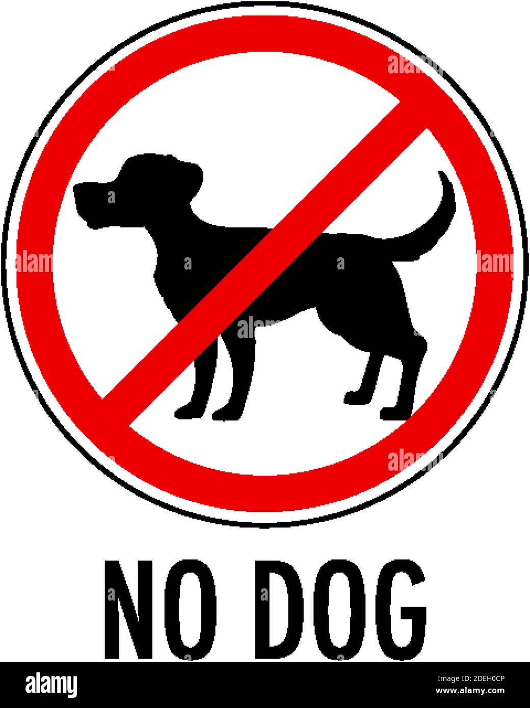 Dog dogs sign signs signage warning Stock Vector Images - Alamy