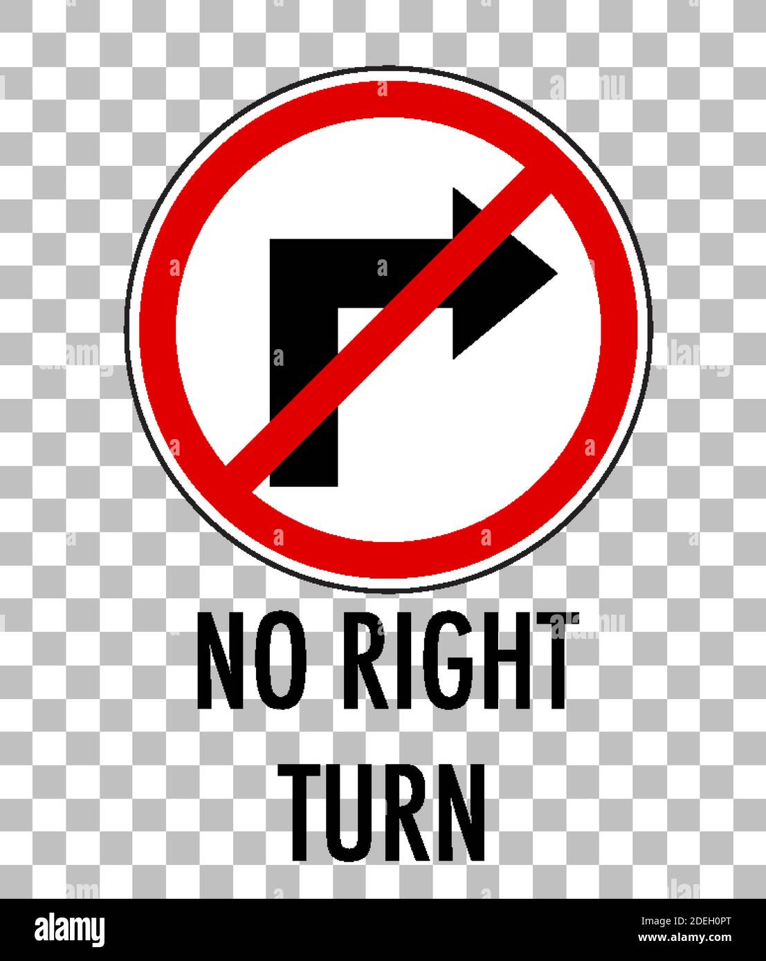 Red traffic sign on transparent background illustration Stock Vector ...