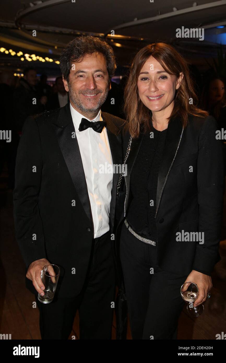 Eric Ghebali and his wife Daniela Lumbroso attending Orange Party held ...