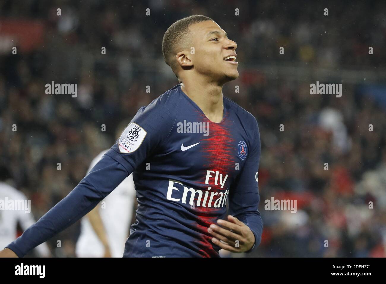 PSG's Kylian Mbappe during the French First League soccer match, PSG ...