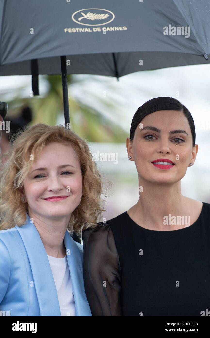 Rodica Lazar and Catrinel Marlon attending the Les Siffleurs Photocall ...