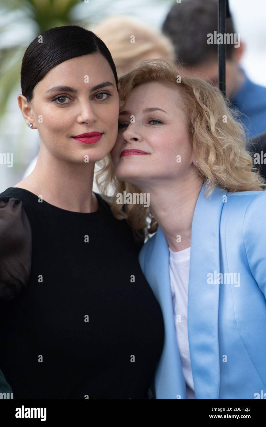 Catrinel Marlon and Rodica Lazar attending the Les Siffleurs Photocall ...