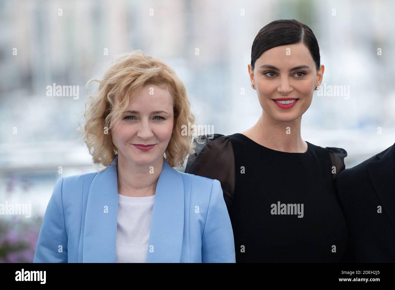 Rodica Lazar and Catrinel Marlon attending the Les Siffleurs Photocall ...