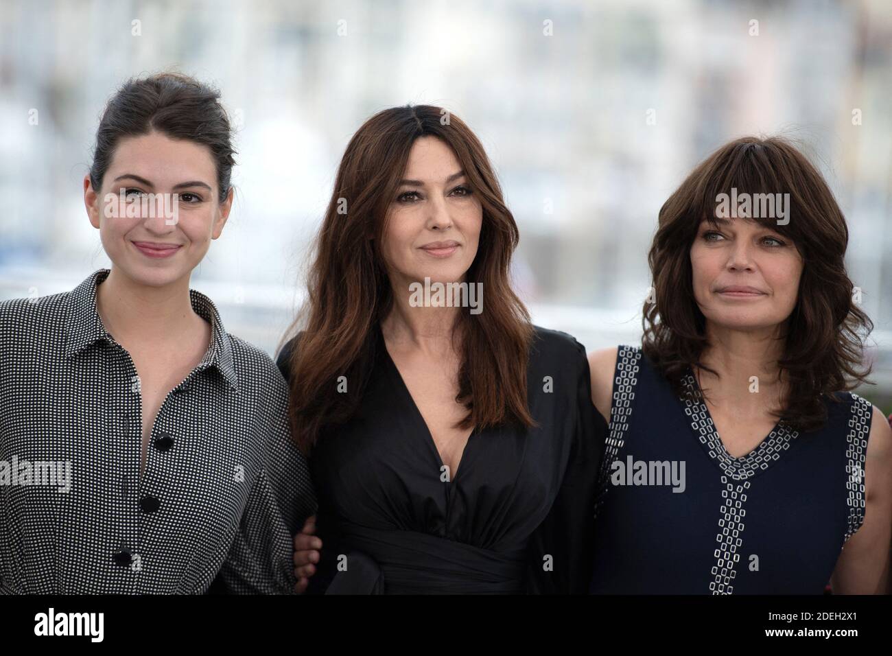 Tess Lauvergne, Monica Bellucci and Marianne Denicourt attending the ...