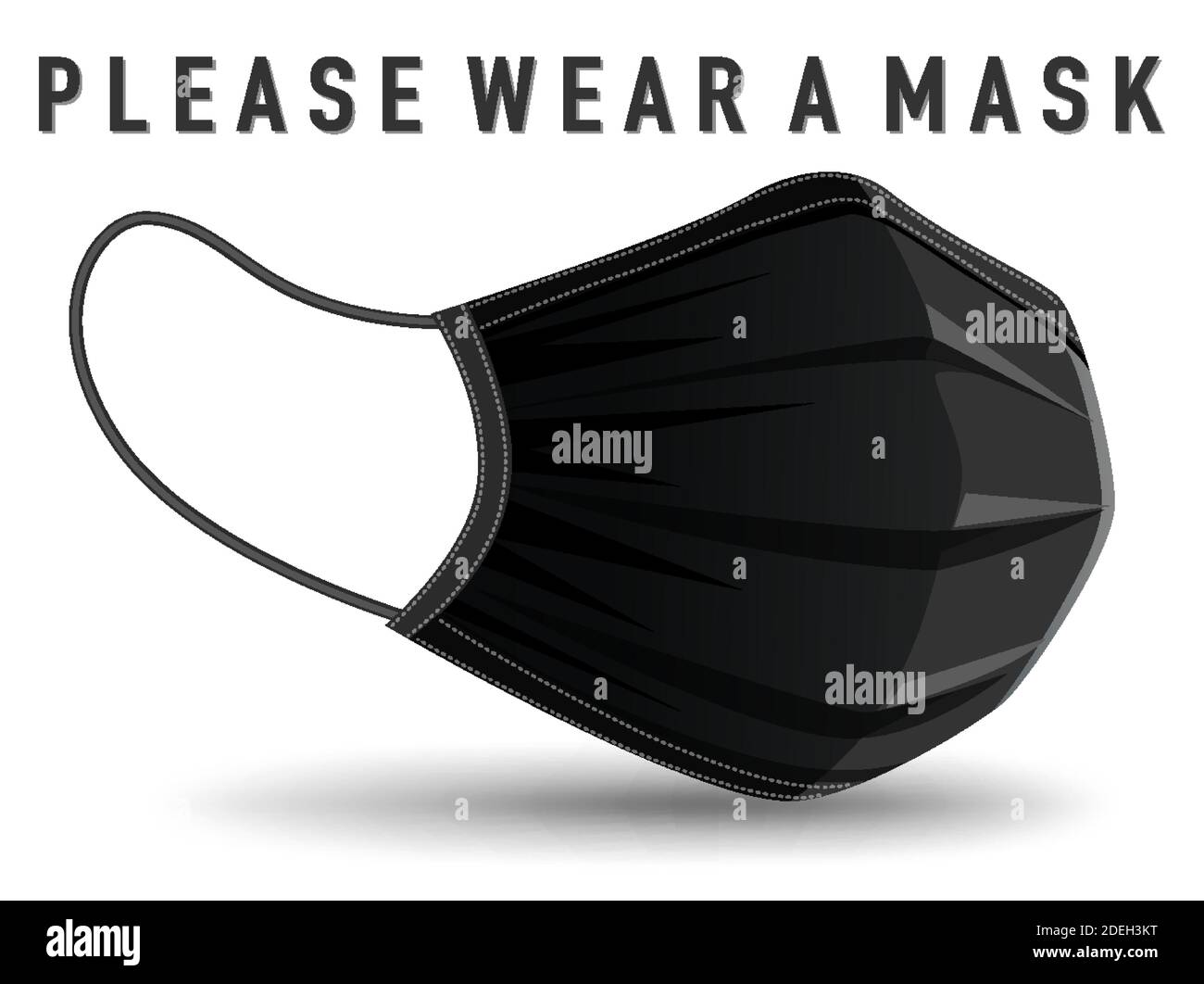 Please wear mask sign illustration Stock Vector Image & Art - Alamy