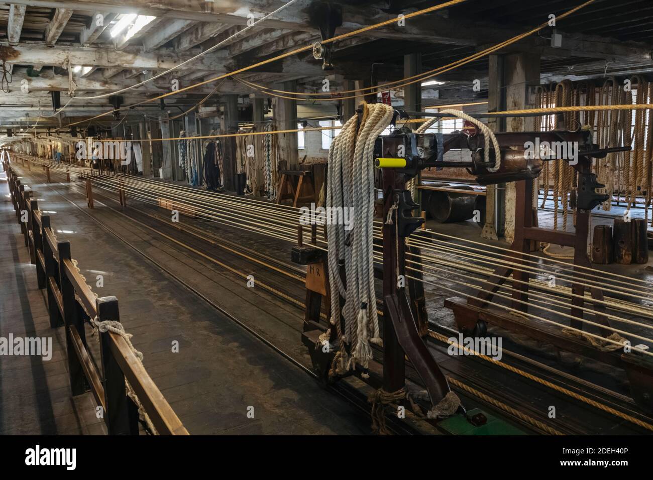 England, Kent, Chatham, The Historic Dockyard, The Historic Ropery ...