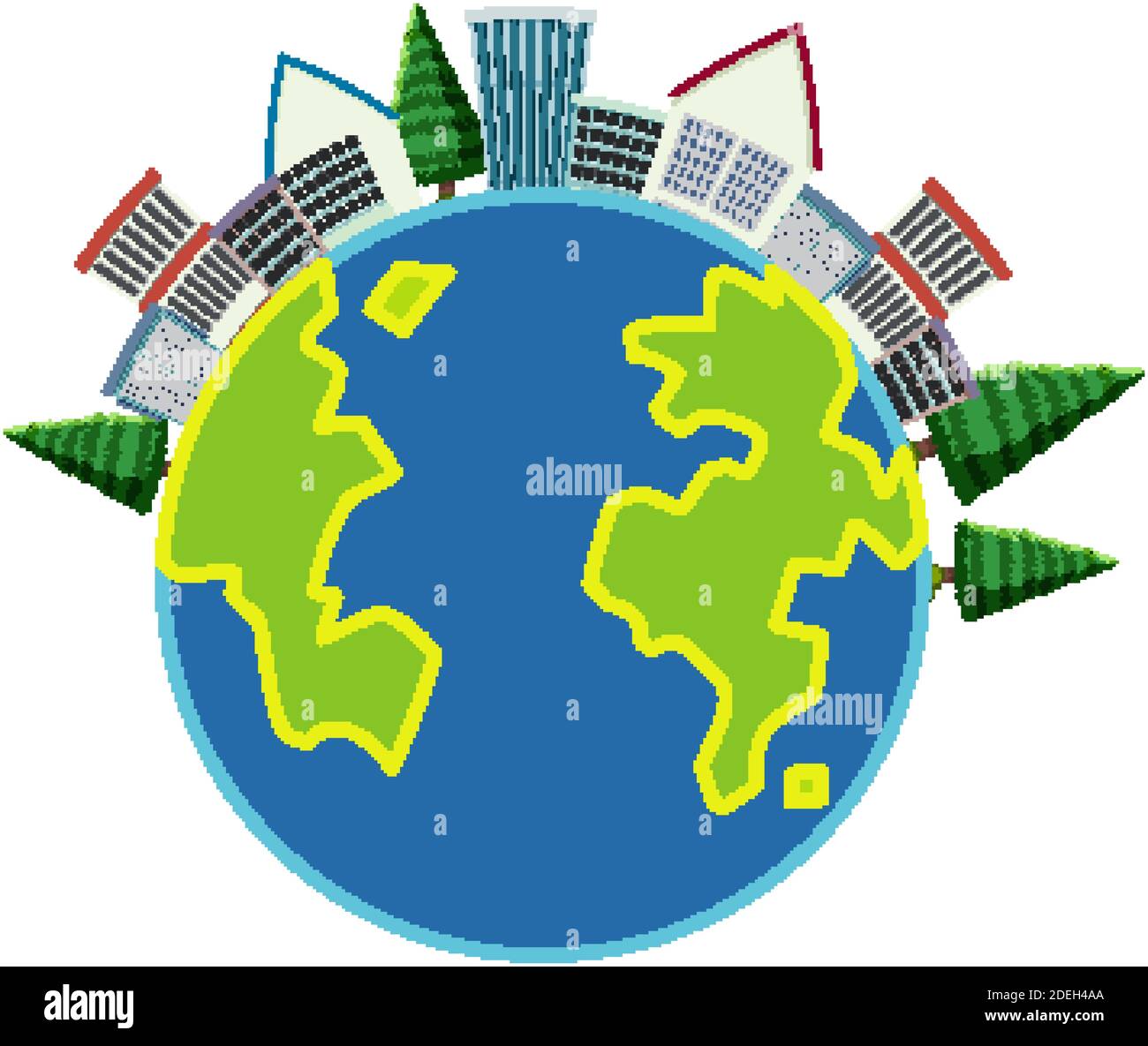 Round globe banner isolated illustration Stock Vector Image & Art - Alamy