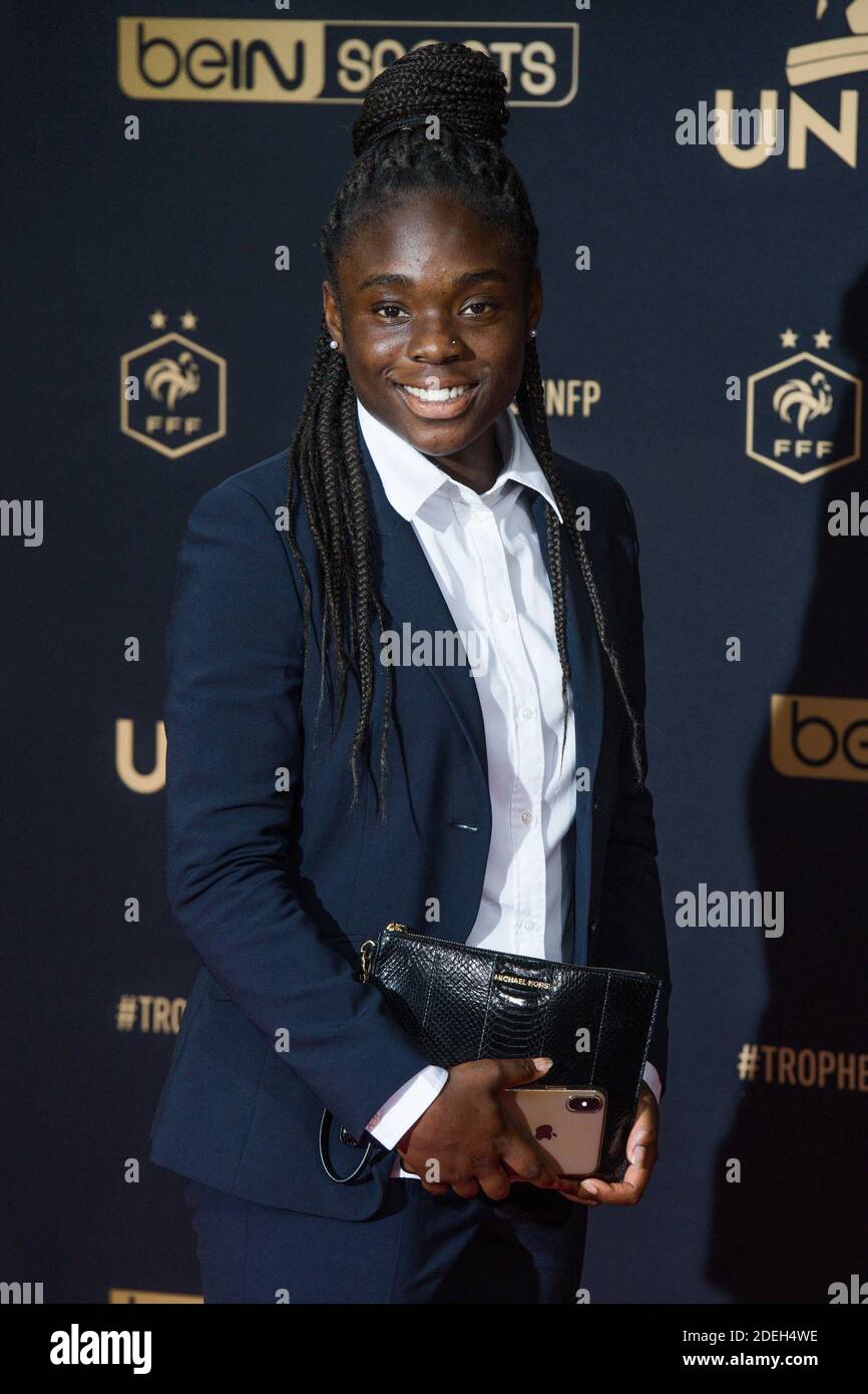 Sandy Baltimore attending the ceremony for the UNFP Trophy Awards at ...