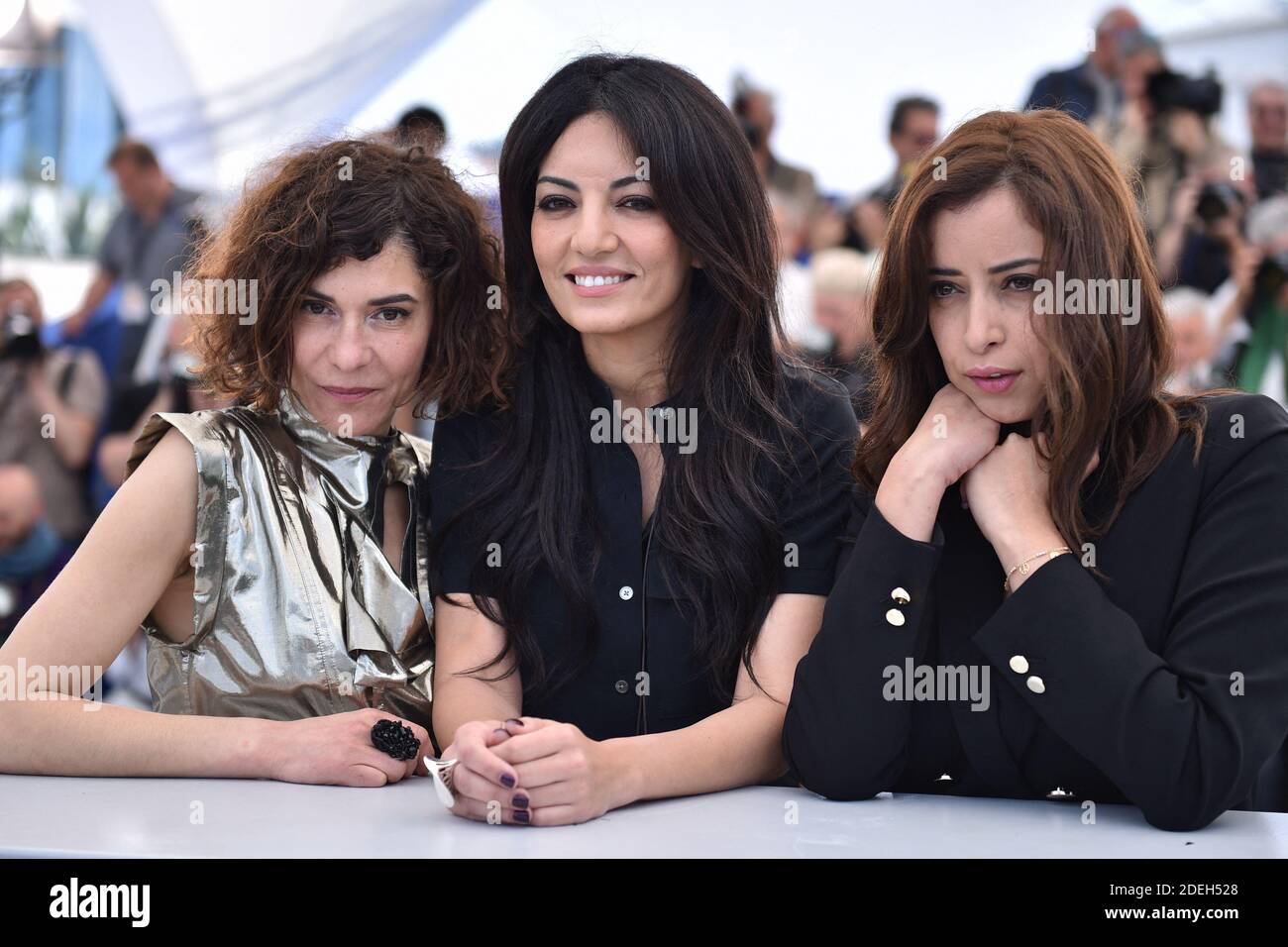 Nisrin Erradi, Director Maryam Touzani and Lubna Azabal attend the ...