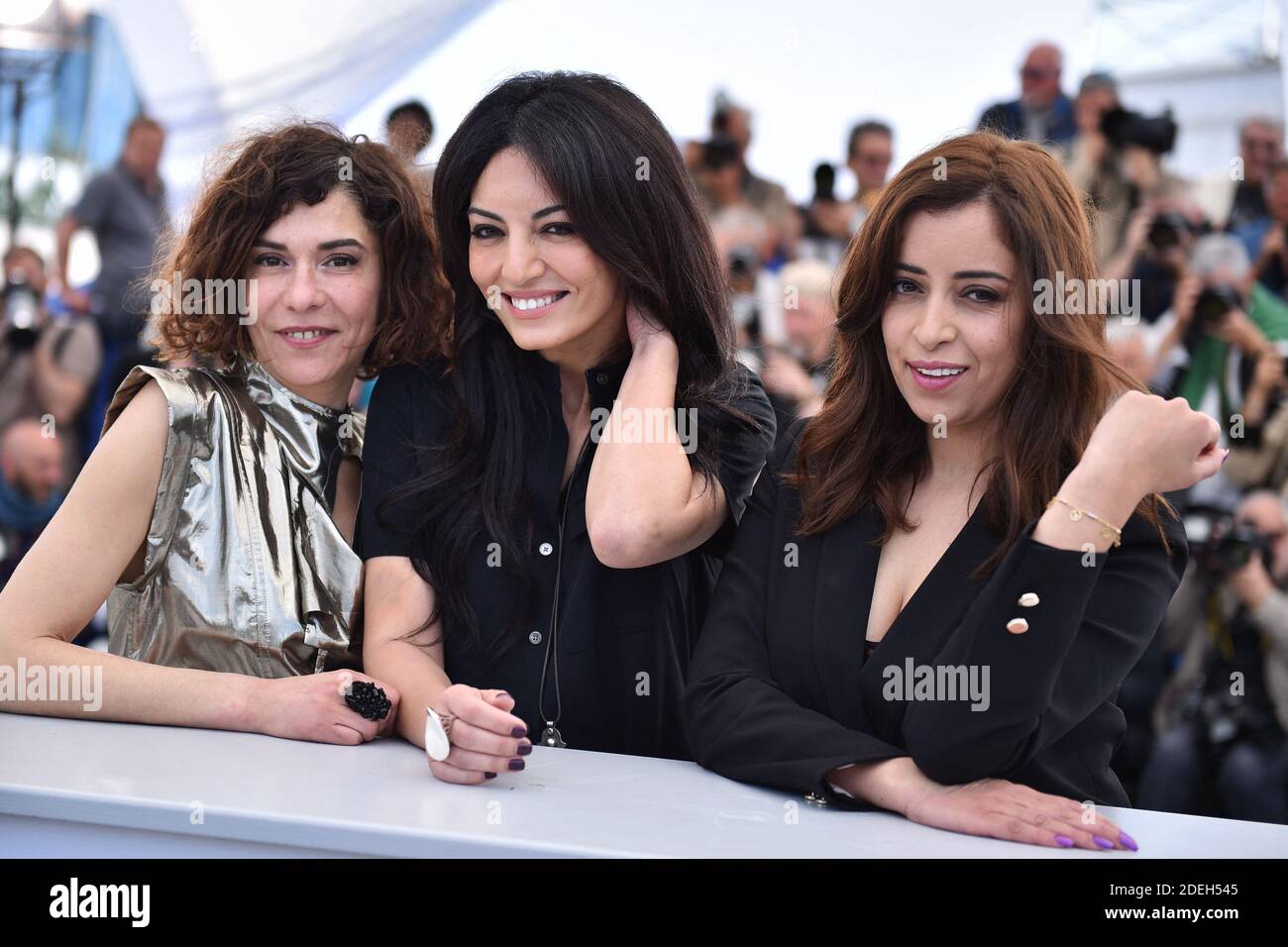 Nisrin Erradi, Director Maryam Touzani and Lubna Azabal attend the ...