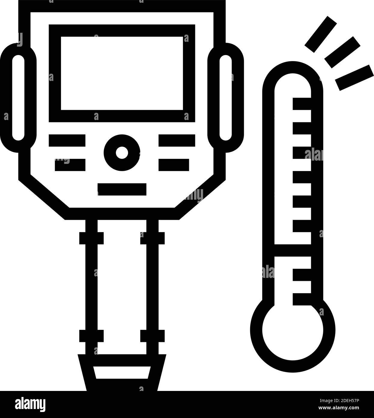 thermal imager line icon vector illustration Stock Vector Image & Art ...