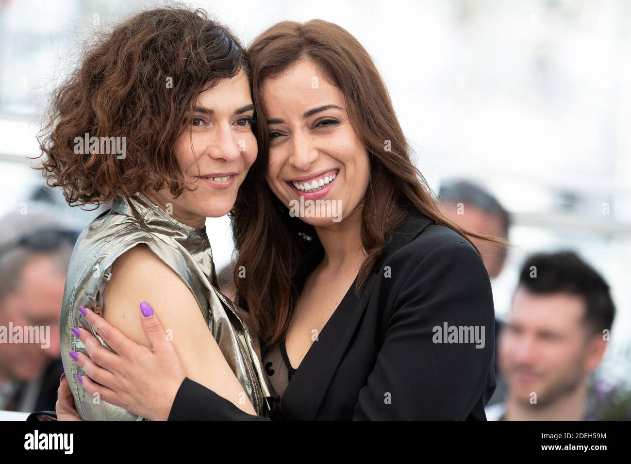 Nisrin Erradi and Nabil Ayouch attend the photocall for Adam during the ...
