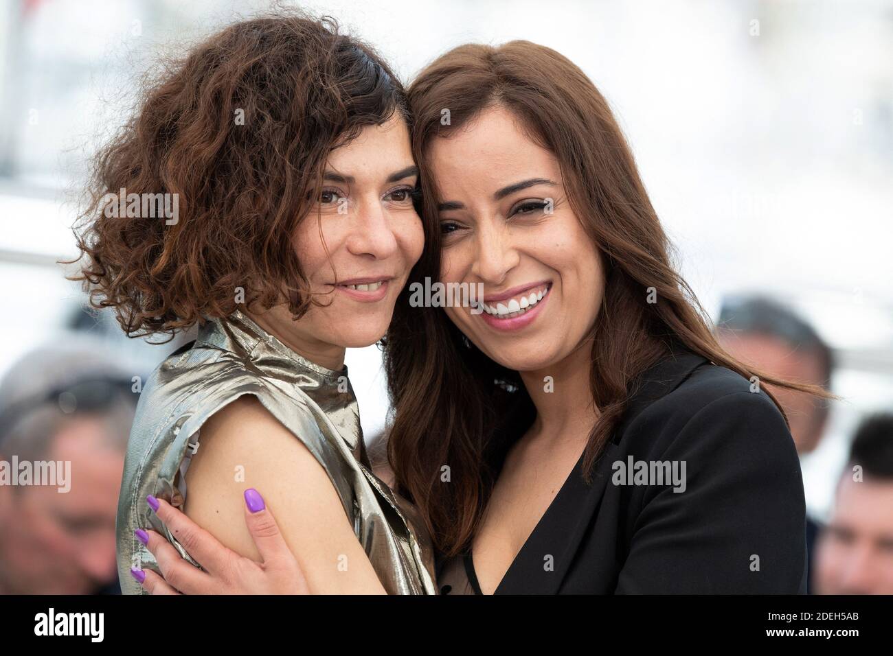 Nisrin Erradi and Nabil Ayouch attend the photocall for Adam during the ...