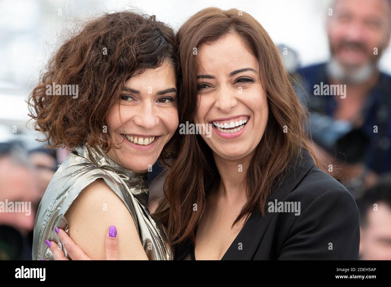 Nisrin Erradi and Nabil Ayouch attend the photocall for Adam during the ...