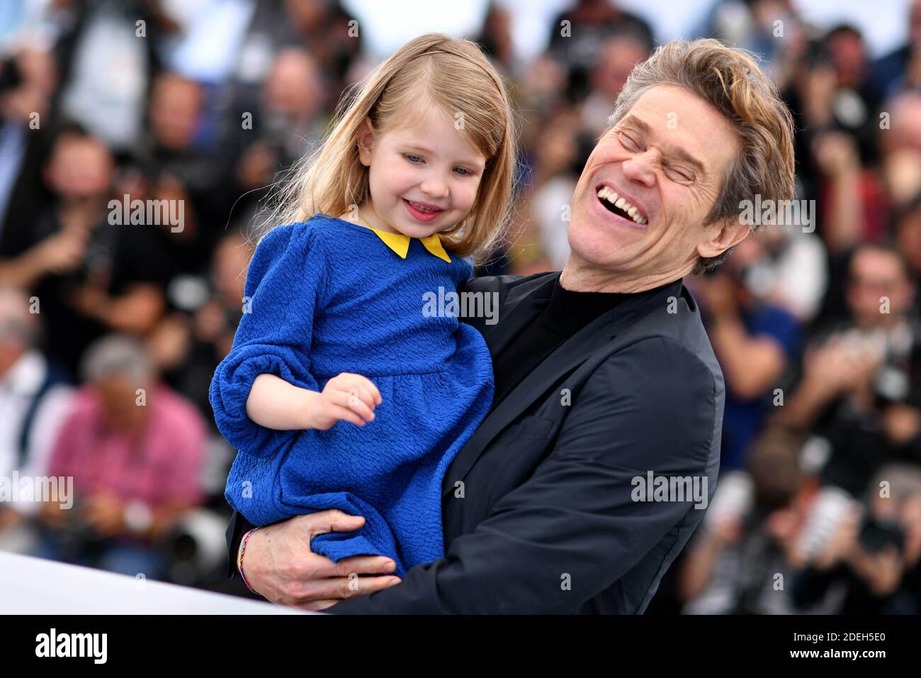 Anna Ferrara and Willem Dafoe attend the photocall for "Tommaso" during ...
