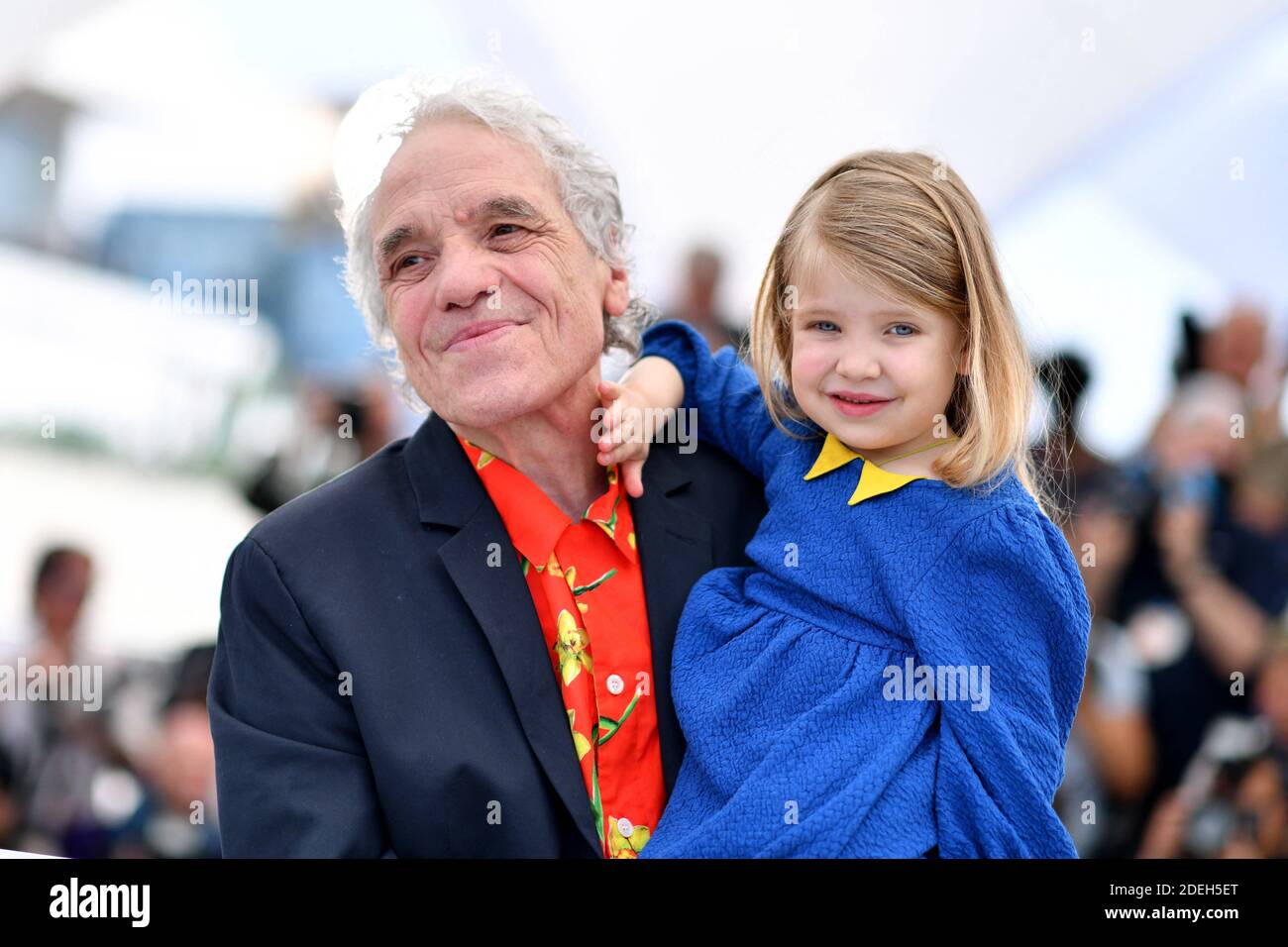 Anna Ferrara and Abel Ferrara attend the photocall for "Tommaso" during ...