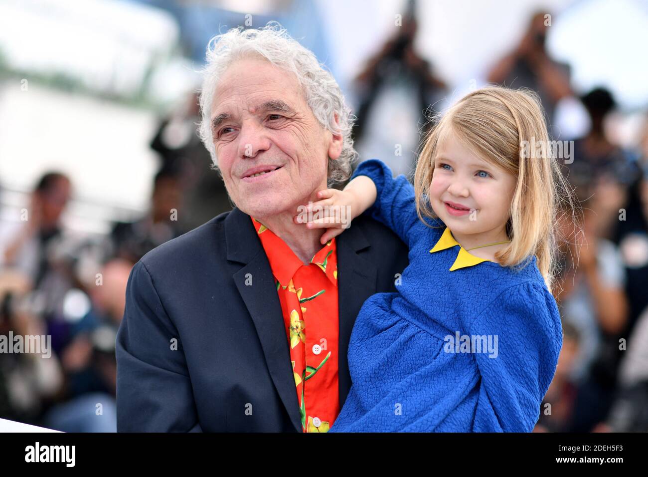 Anna Ferrara and Abel Ferrara attend the photocall for "Tommaso" during ...
