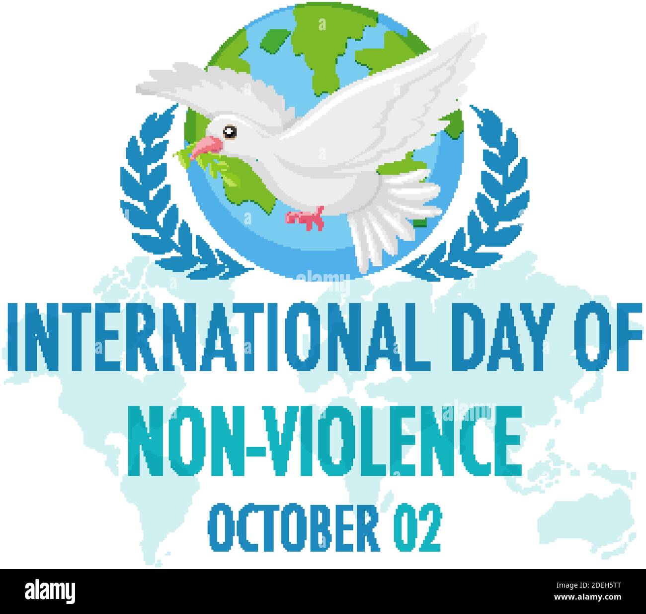 International day of non-violence icon illustration Stock Vector Image ...