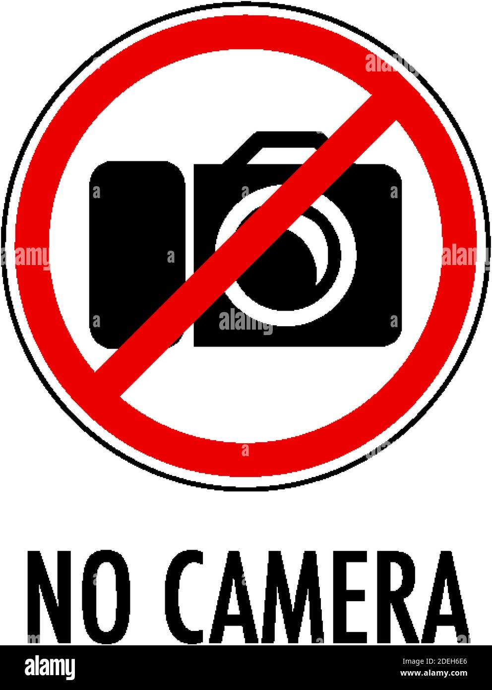 No camera sign isolated on white background illustration Stock Vector ...